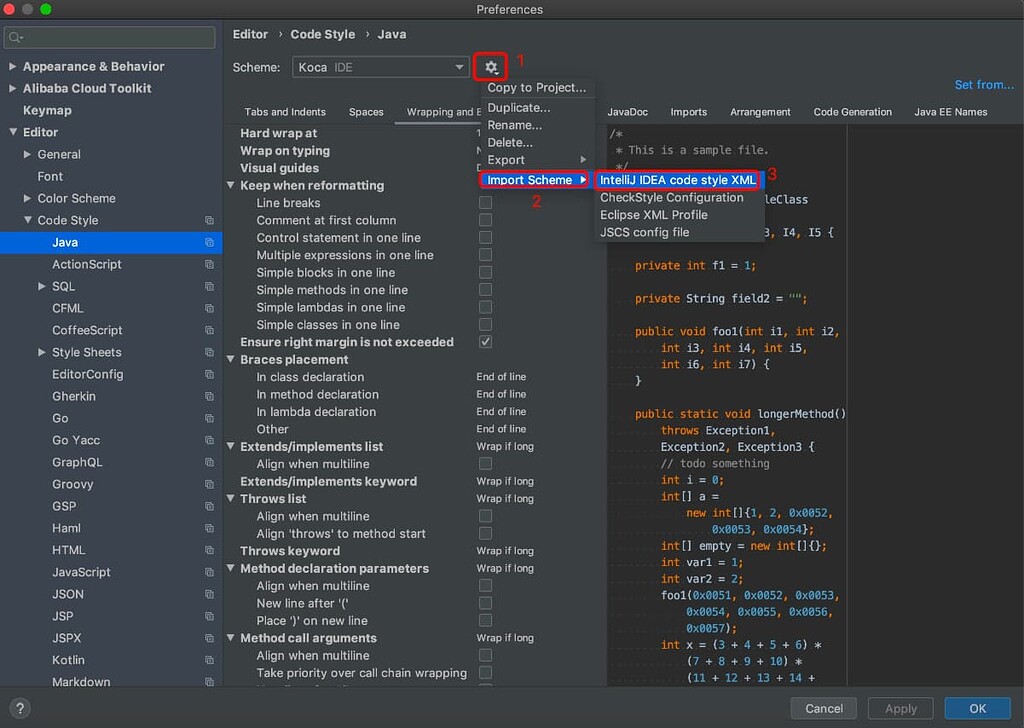IDEA代码规范配置说明 - devops（KOCA-DEVOPS） - KOCA开发者论坛
